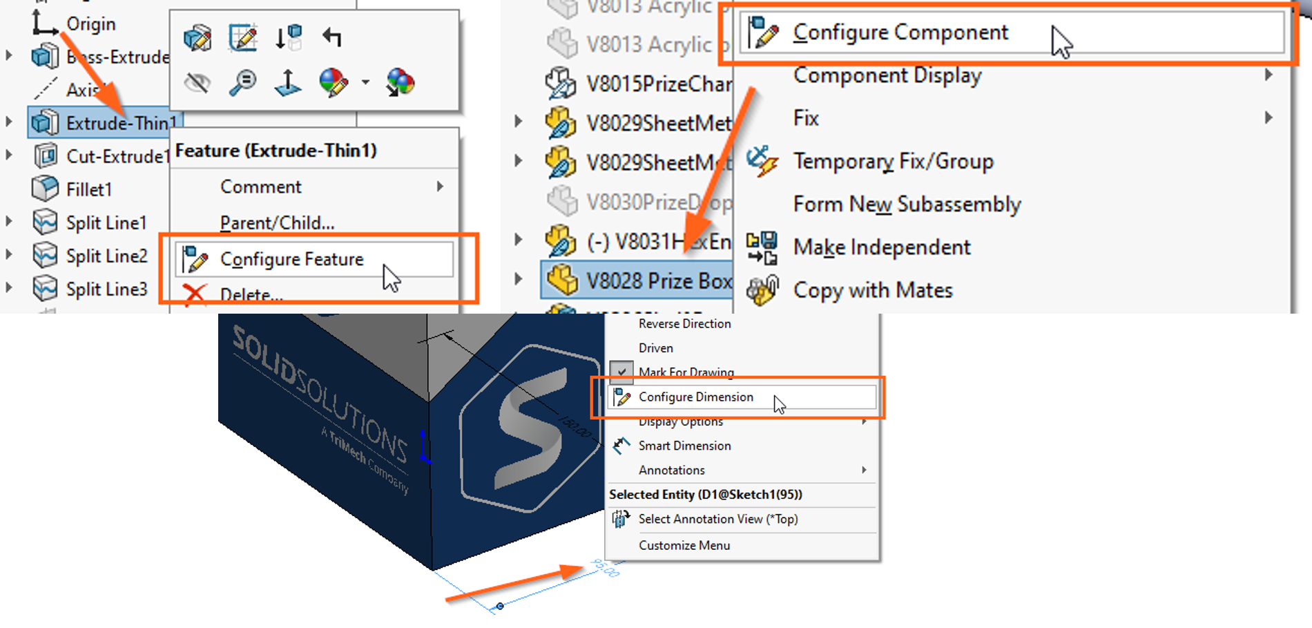 A Simple Guide to Using Configurations in SOLIDWORKS Parts and Assembl
